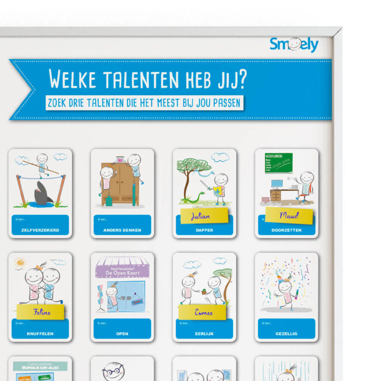 Talentenposter | Eén overzicht met talenten voor de hele klas